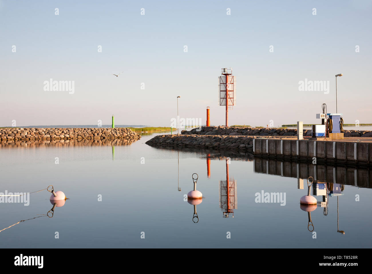 Marina Gas Station Stock Photo - Alamy