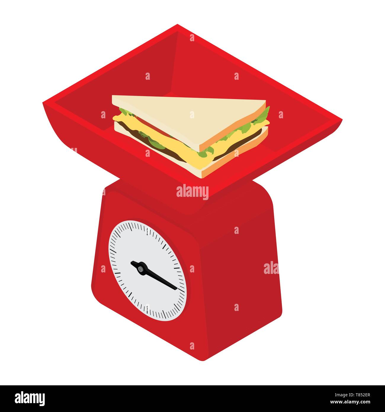 Domestic weigh scales and sandwich. Domestic weigh scales isometric ...