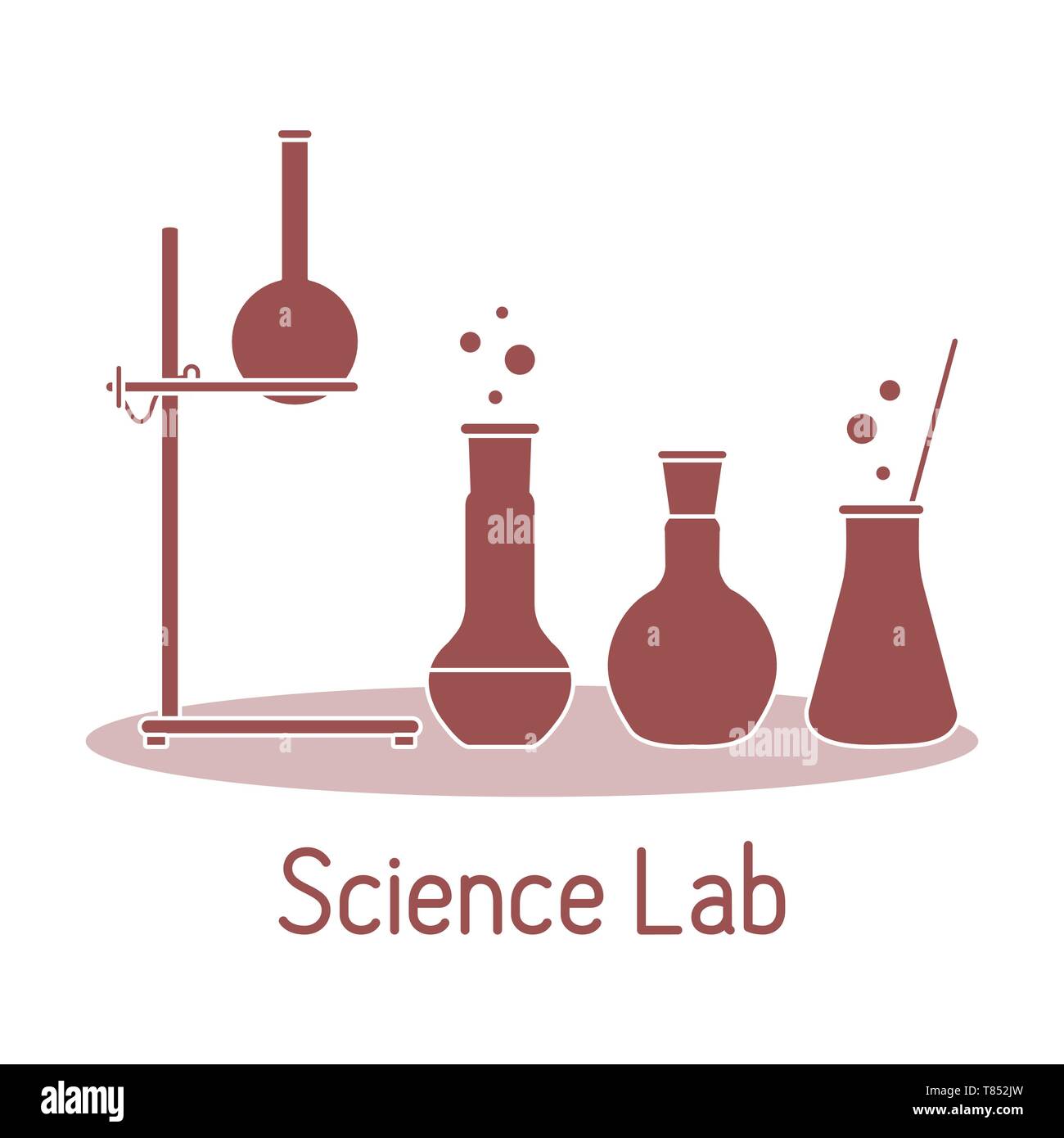 Laboratory tripod stand Stock Vector Images - Alamy