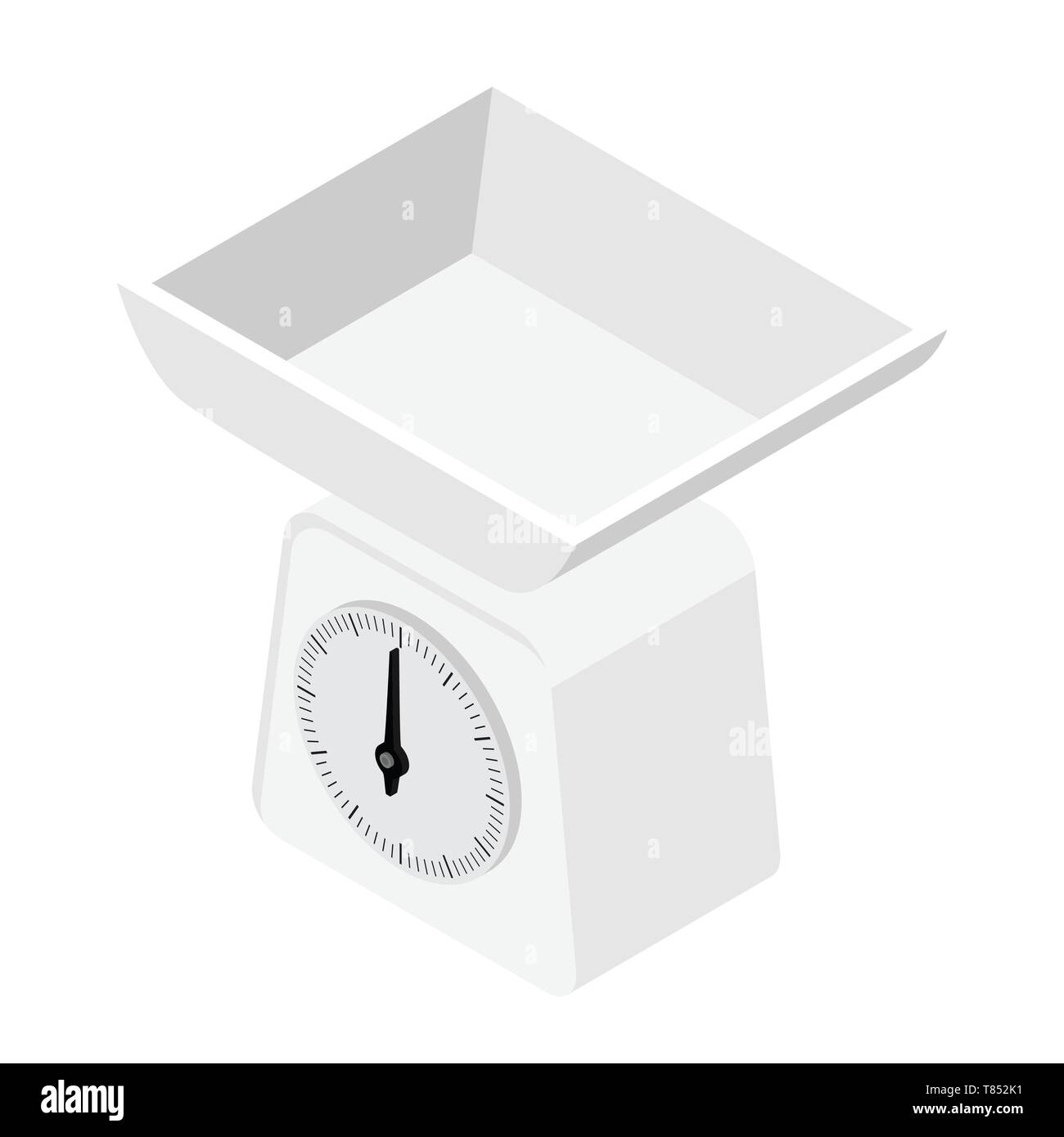 Domestic weigh scales icon. Domestic weigh scales isometric view for ...