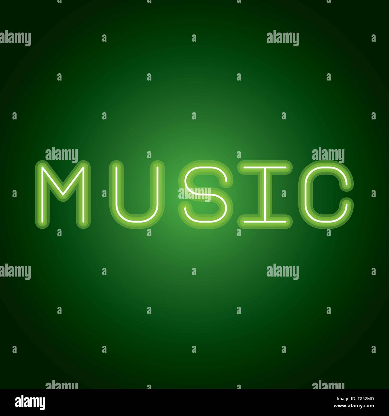 music neon advertising Stock Vector Image & Art - Alamy