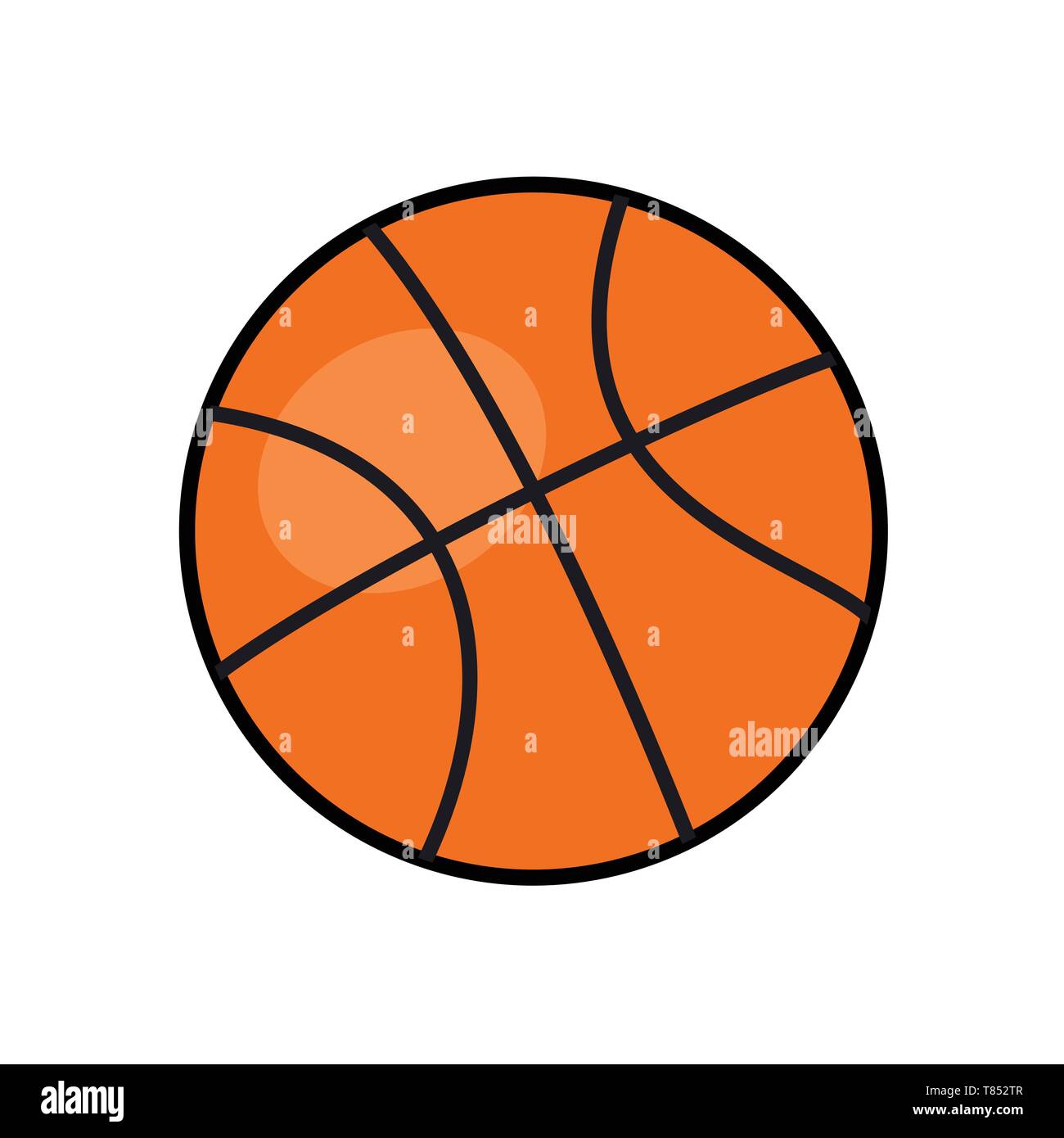 Basketball logo simple orange Cut Out Stock Images & Pictures - Alamy