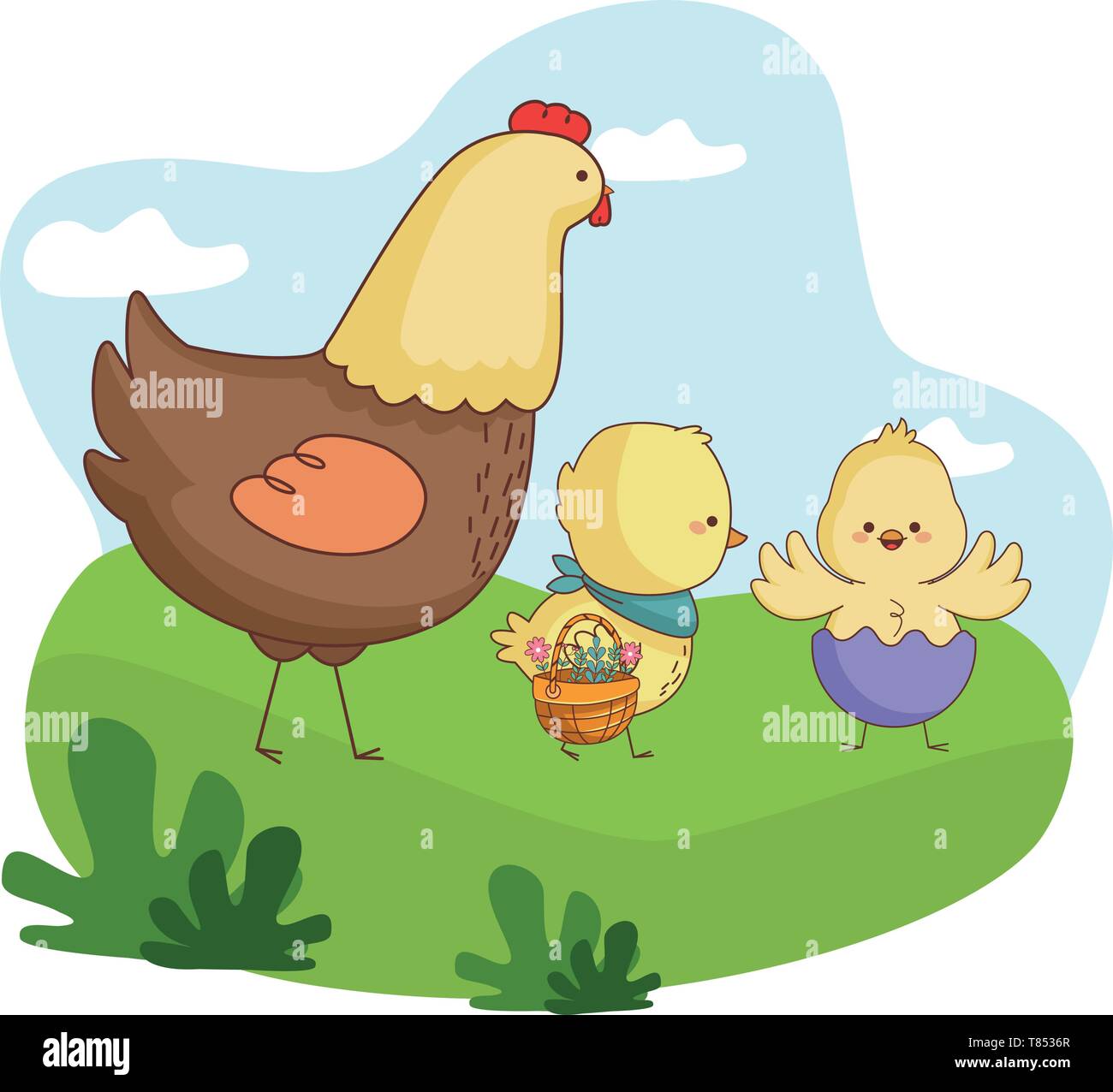 Happy farm animals cartoon Stock Vector Image & Art - Alamy