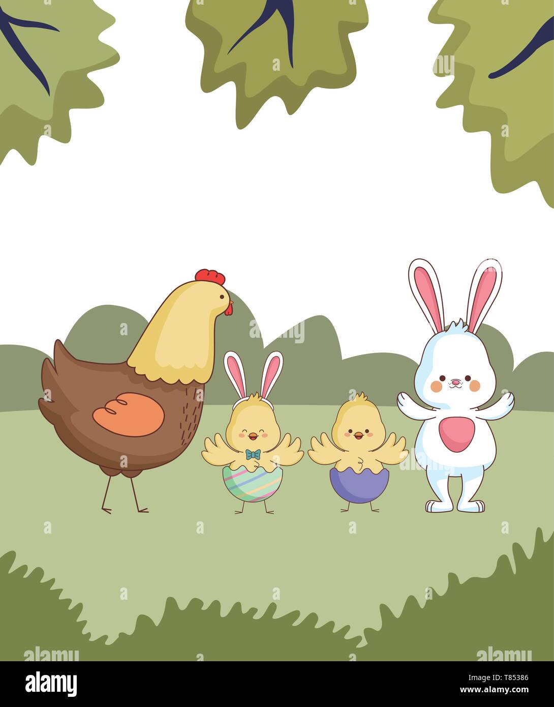 Happy farm animals cartoon Stock Vector Image & Art - Alamy
