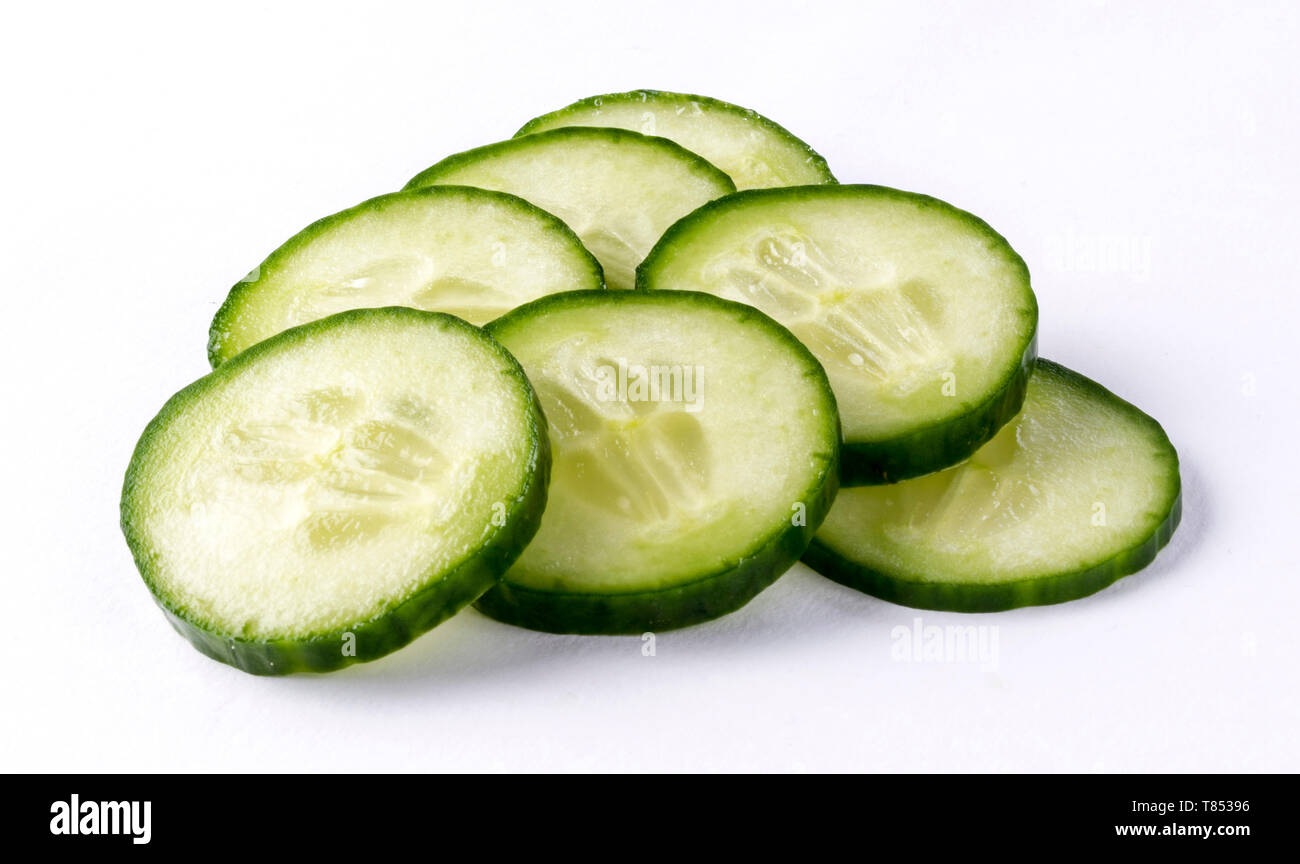 Cucumber slices close up hi-res stock photography and images - Alamy