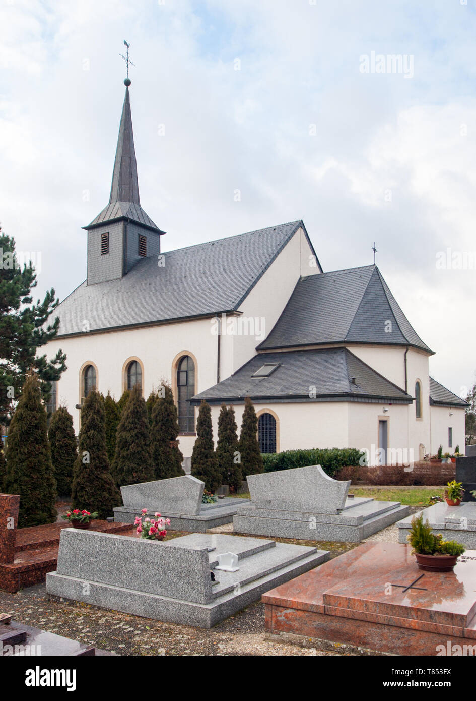 Church in Steinbruecken Stock Photo - Alamy