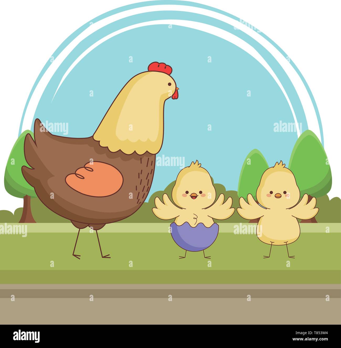 Happy farm animals cartoon Stock Vector Image & Art - Alamy