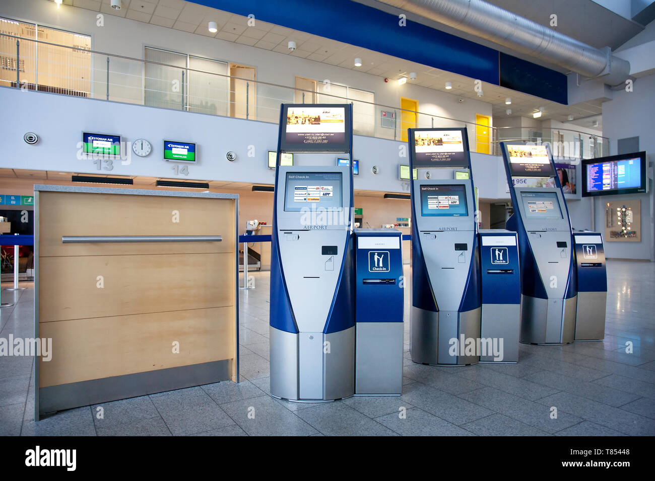 Airport Check In Terminals Stock Photo - Alamy