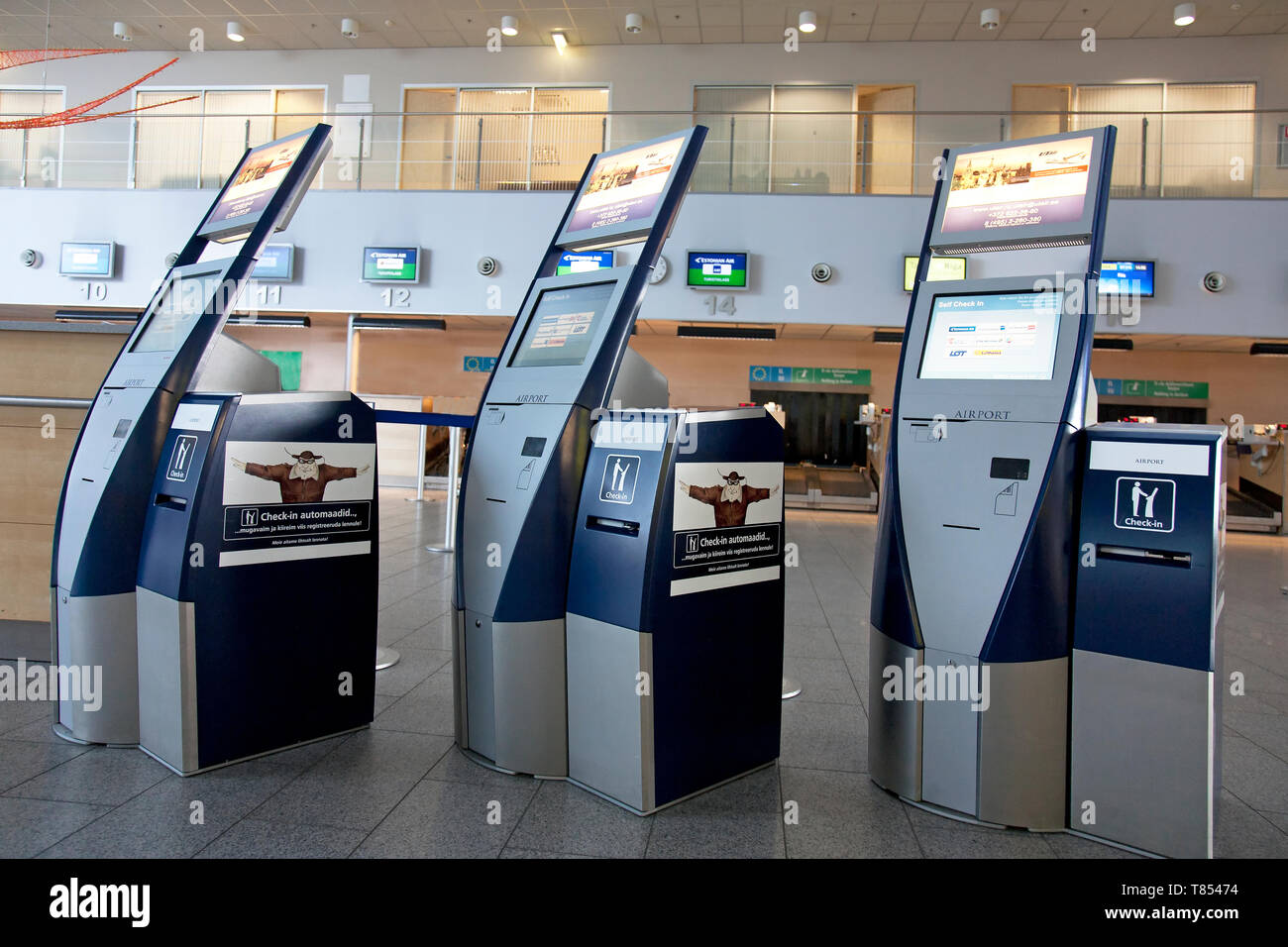 Airport Check In Terminals Stock Photo - Alamy