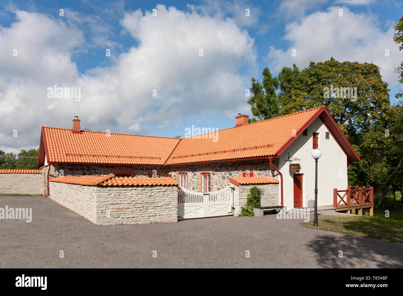 Gated Building at the Vihula Manor Stock Photo - Alamy