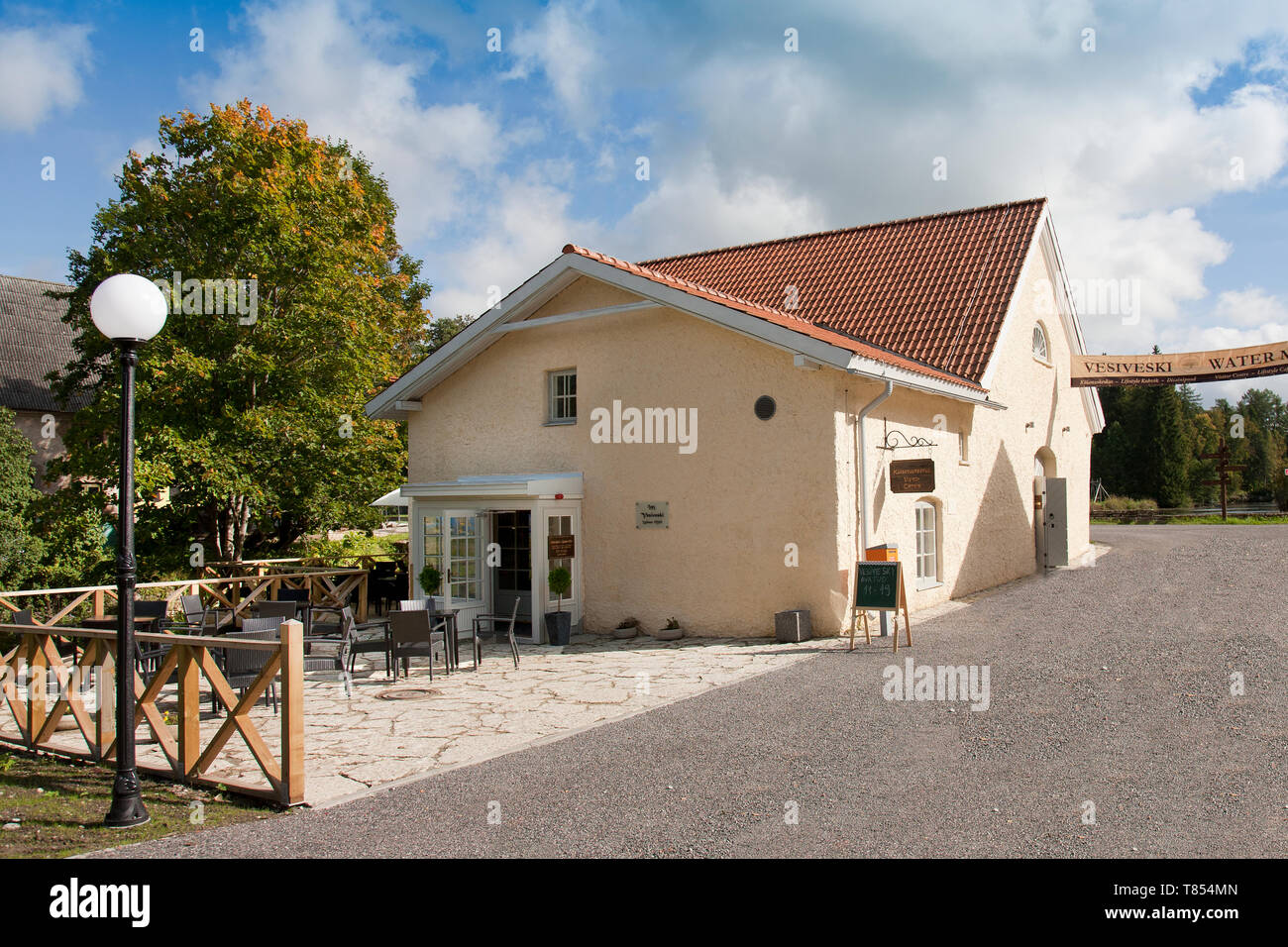 Small Cafe at the Vihula Manor Stock Photo - Alamy