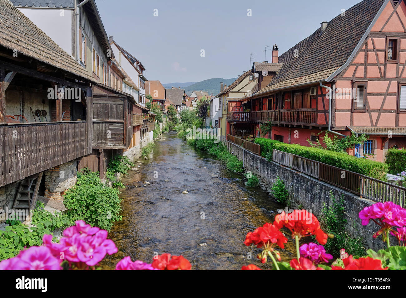 Quaint medieval village of Riquewihr, Alsace, France Stock Photo - Alamy