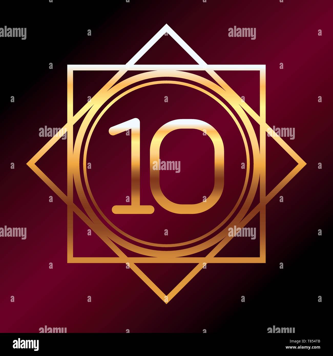 Ten lines Stock Vector Images - Alamy
