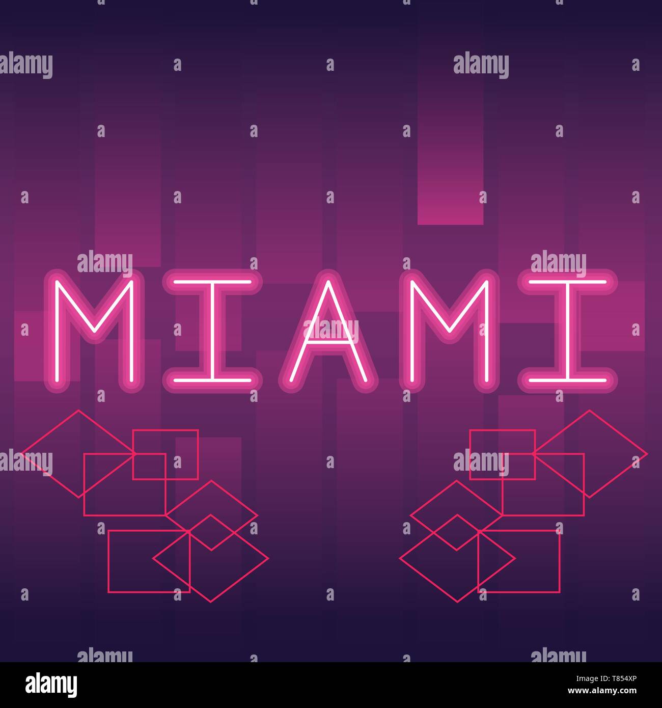 miami neon advertising Stock Vector Image & Art - Alamy
