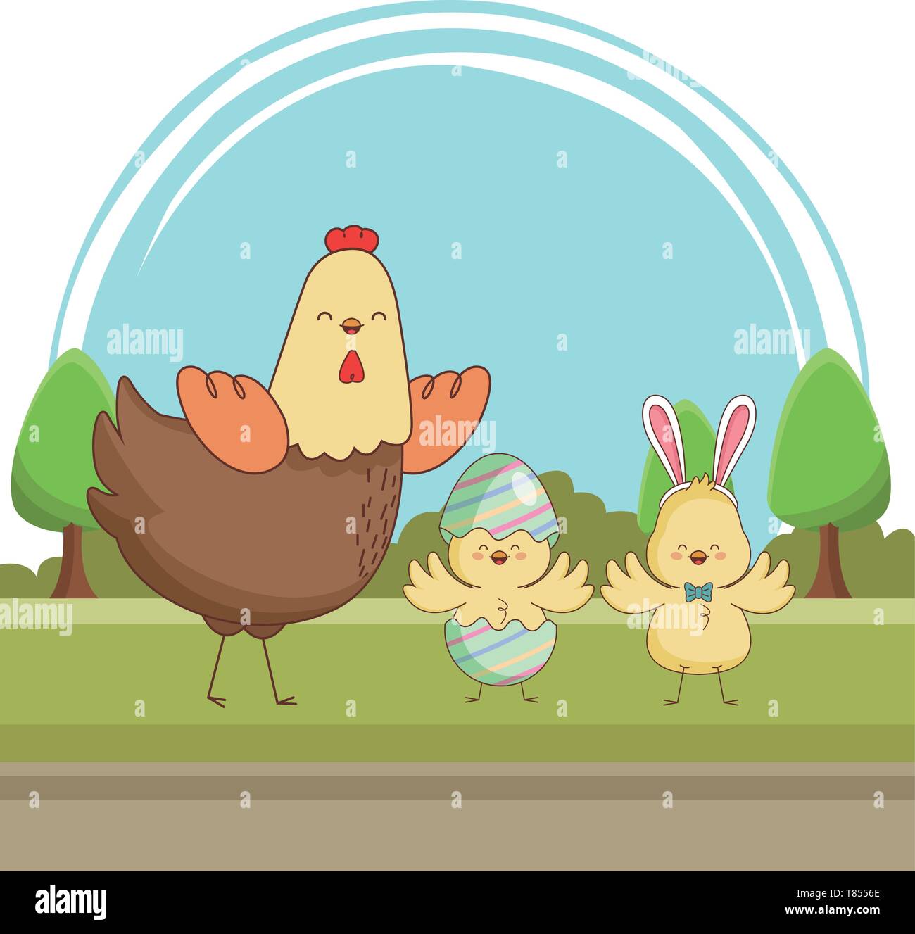 Happy farm animals cartoon Stock Vector Image & Art - Alamy