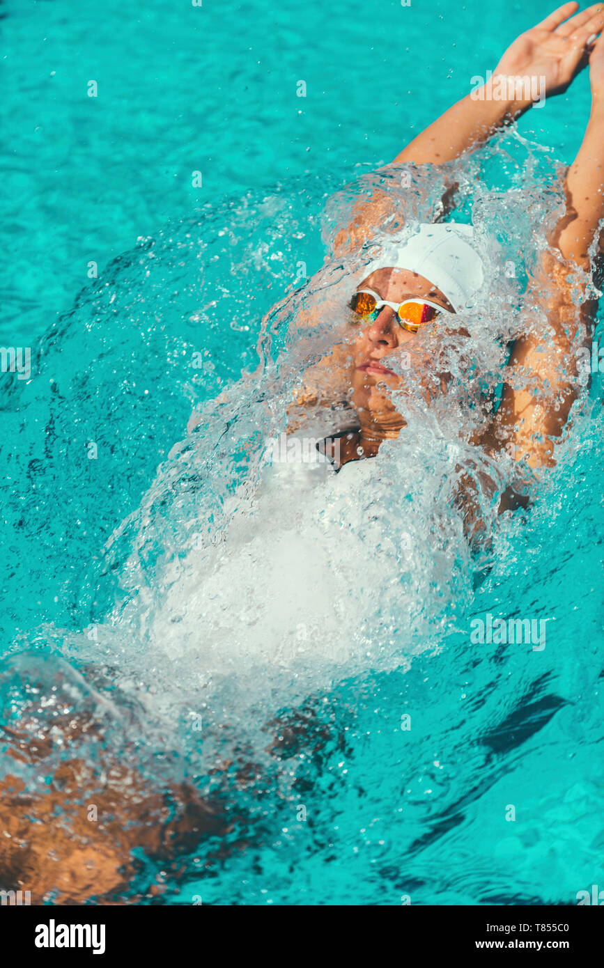 Backstroke Swimmer High Resolution Stock Photography and Images - Alamy