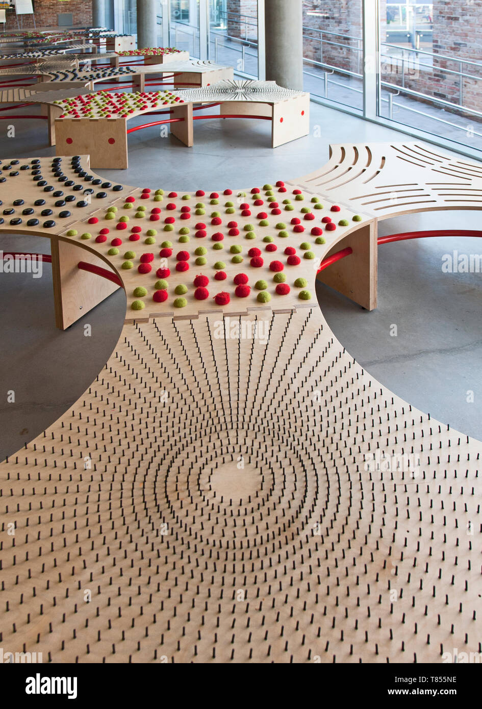 Abstractly Designed Benches Stock Photo - Alamy