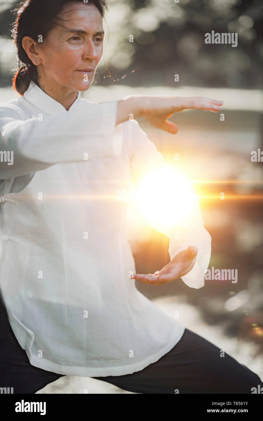 Tai Chi practice Stock Photo - Alamy