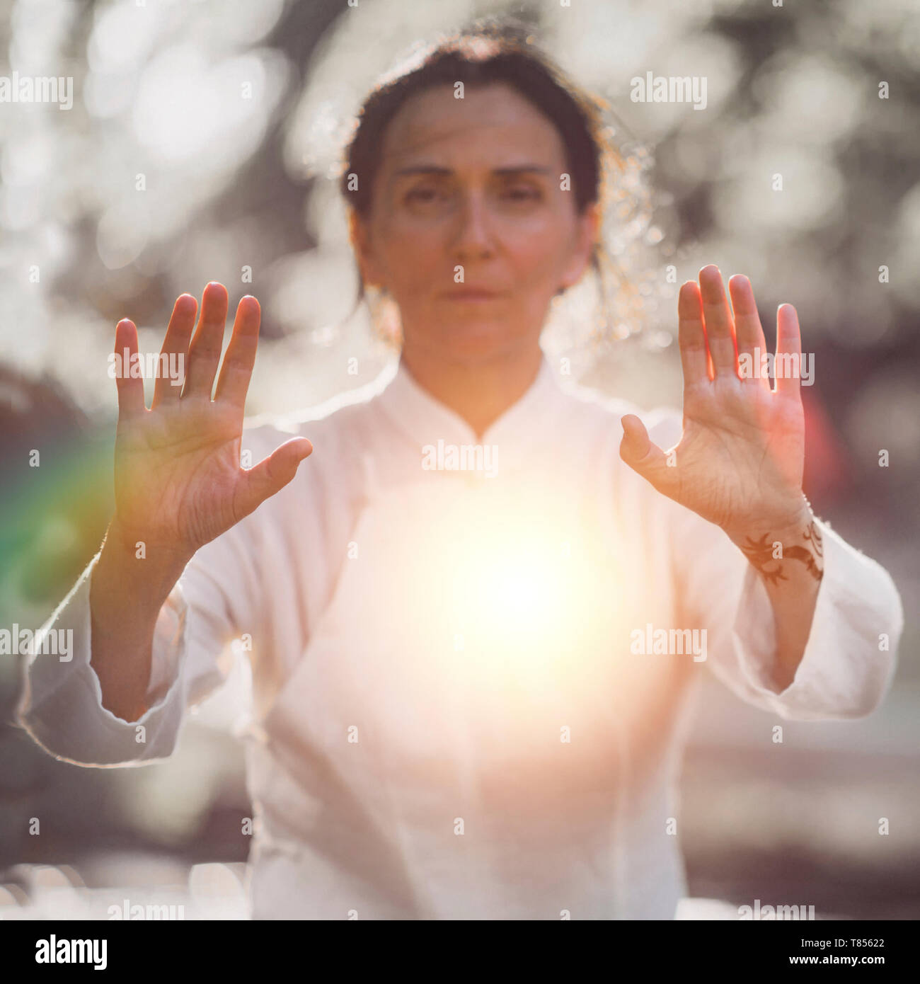Tai Chi practice Stock Photo - Alamy