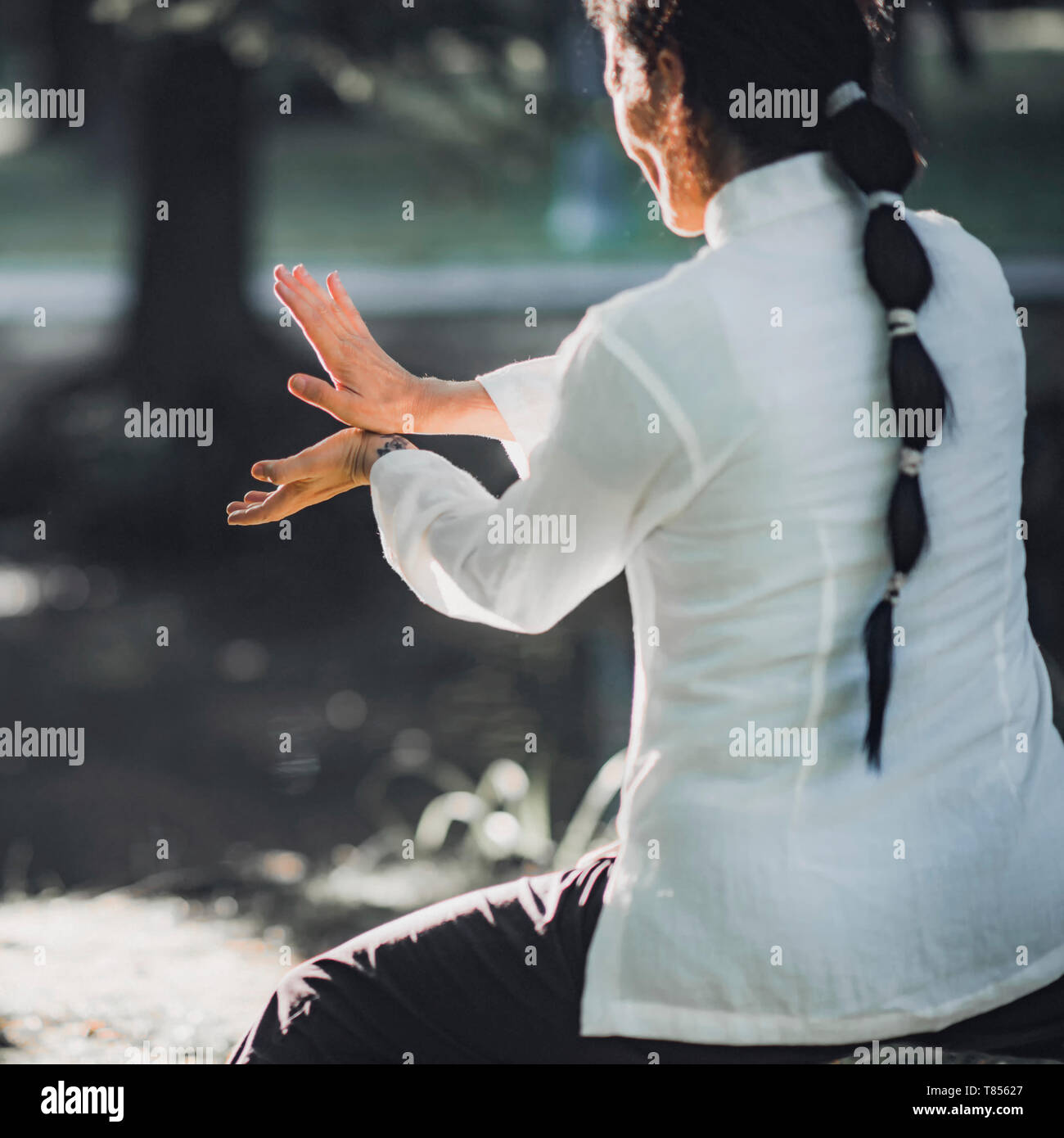 Tai Chi practice Stock Photo - Alamy