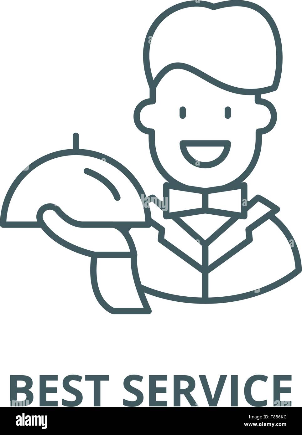 Best service vector line icon, linear concept, outline sign, symbol ...