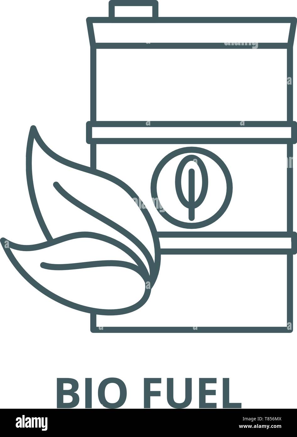 Bio fuel vector line icon, linear concept, outline sign, symbol Stock ...