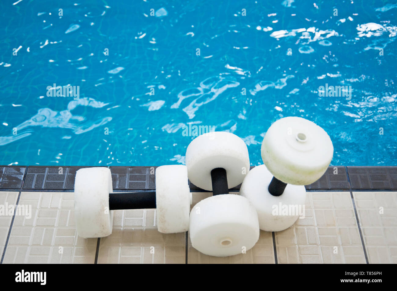 Water Floats at Poolside Stock Photo - Alamy
