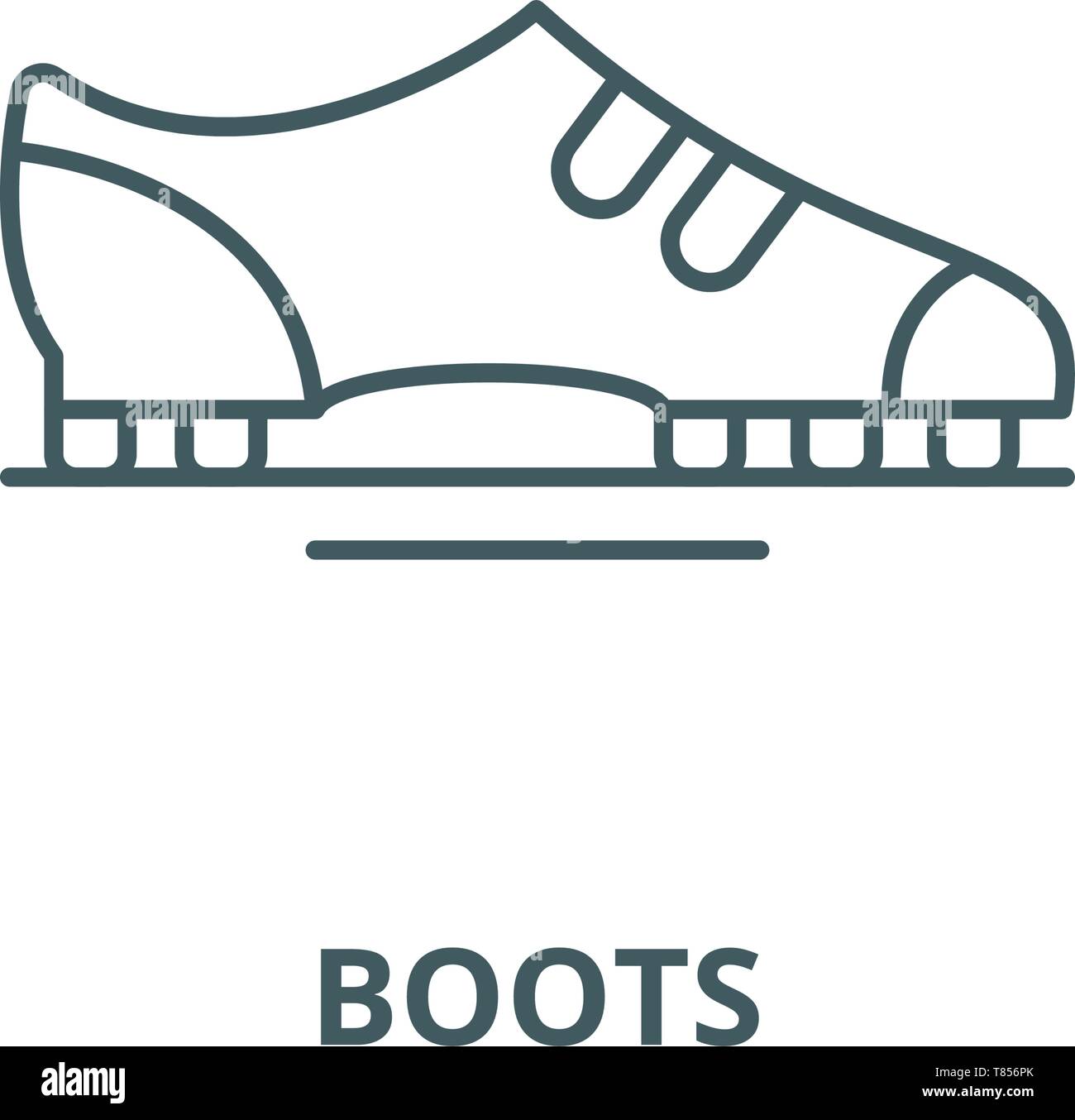 Boots vector line icon, linear concept, outline sign, symbol Stock ...