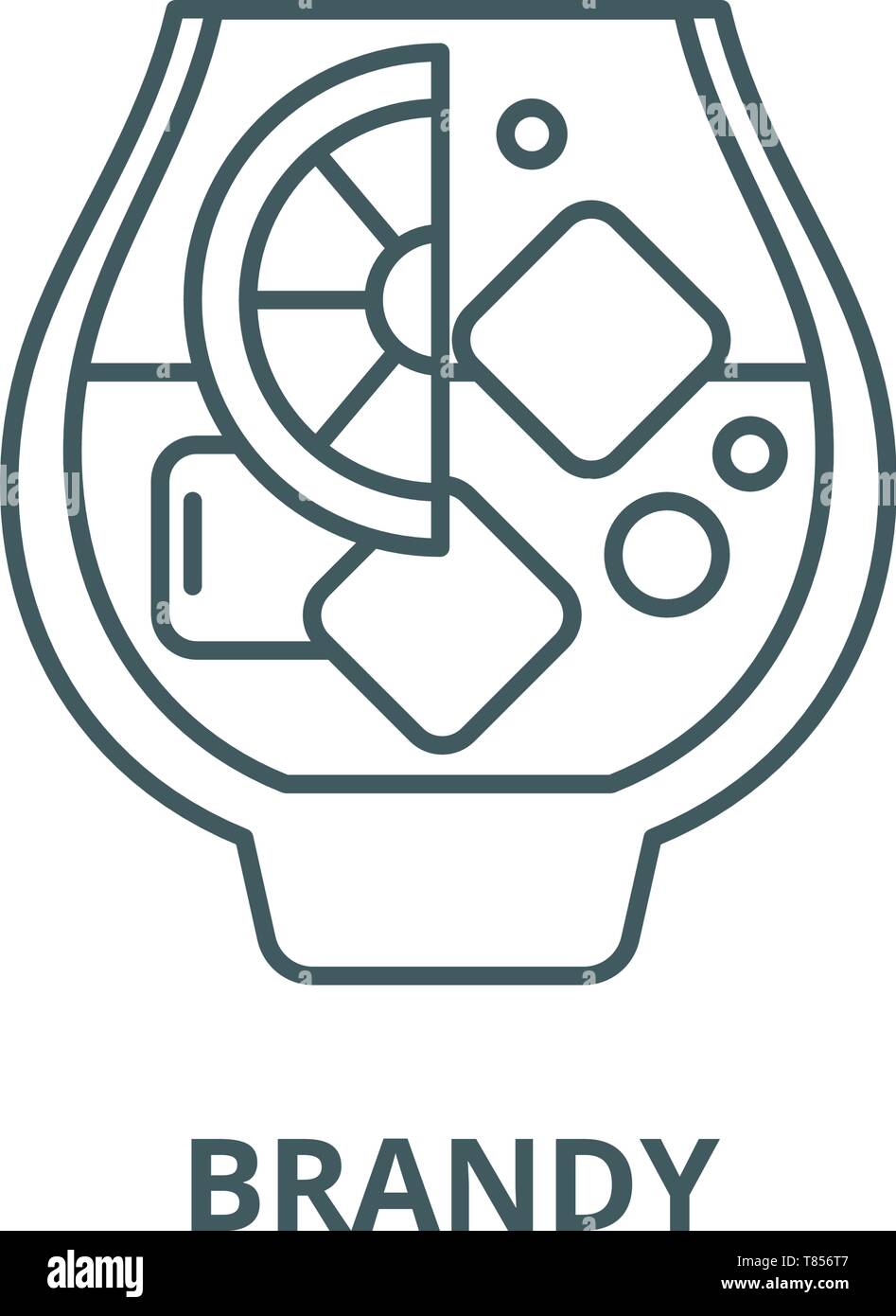 Black line tequila bottle shot Stock Vector Images - Alamy