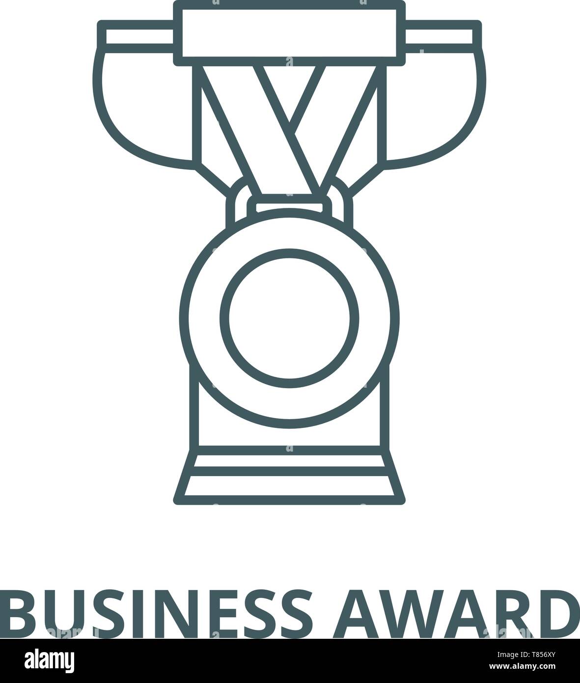 Business award vector line icon, linear concept, outline sign, symbol ...