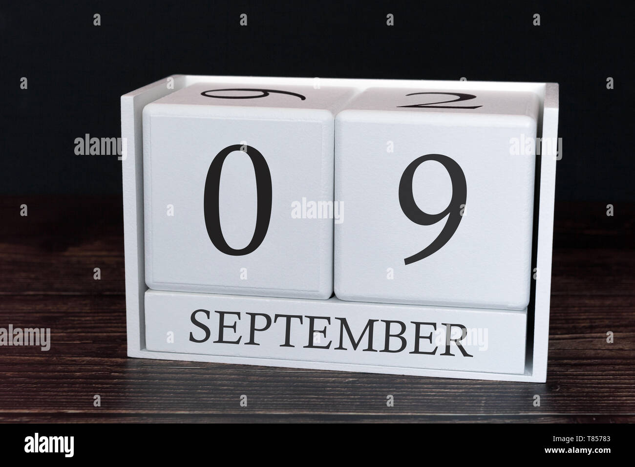 Business calendar for September, 9th day of the month. Planner ...