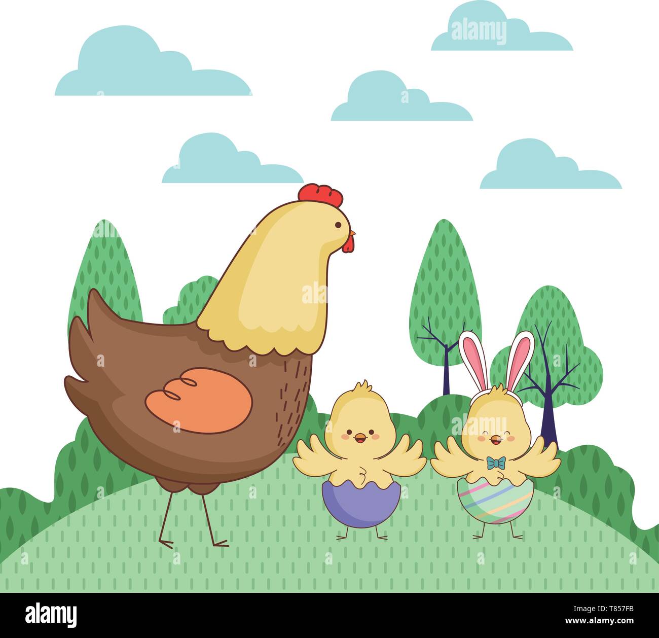 Happy farm animals cartoon Stock Vector Image & Art - Alamy