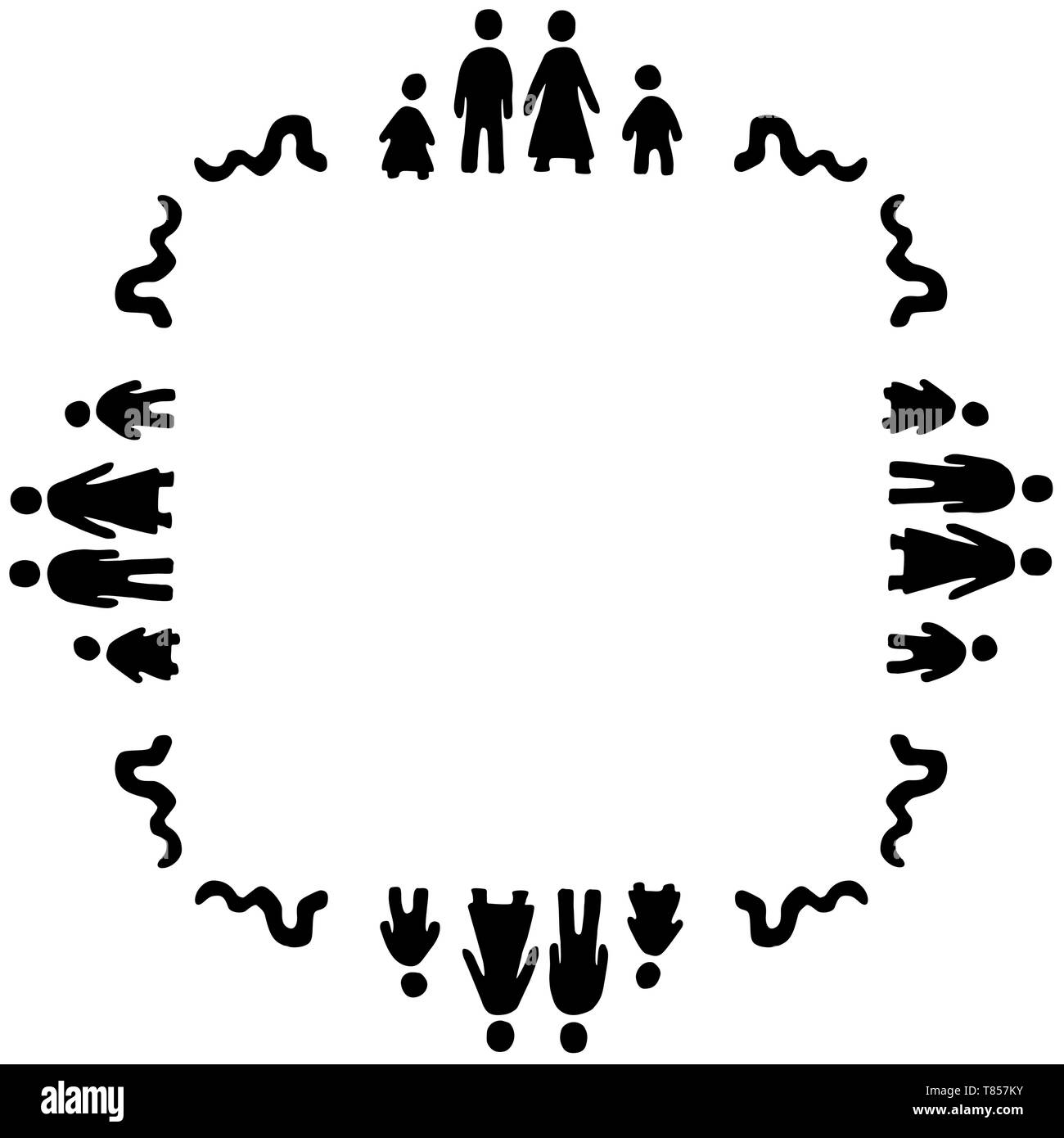 Parents silhouette vector hi-res stock photography and images - Alamy