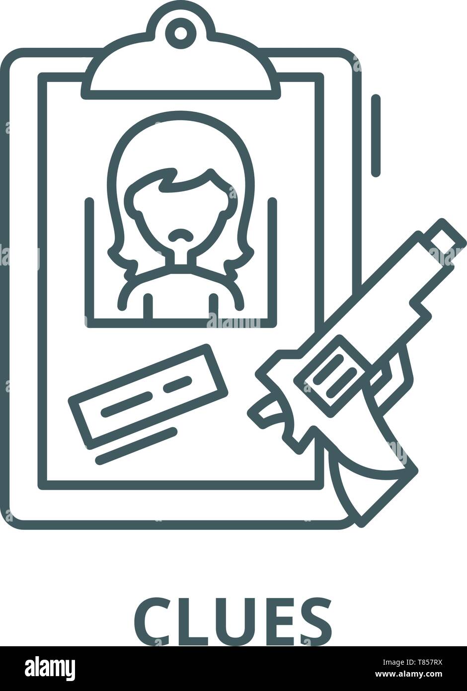 Clues to identity Stock Vector Images - Alamy