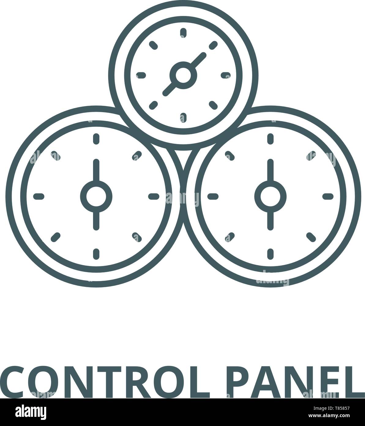 Control panel vector line icon, linear concept, outline sign, symbol ...