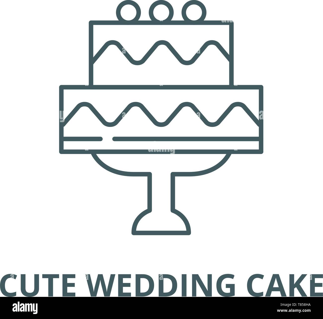 Wedding Cake Vector Black And White