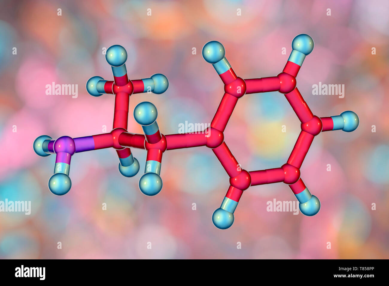 Amphetamine drug, molecular model Stock Photo - Alamy