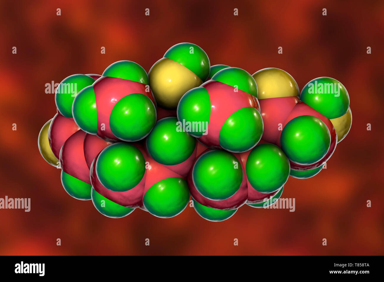 Cortisol, molecular model Stock Photo - Alamy