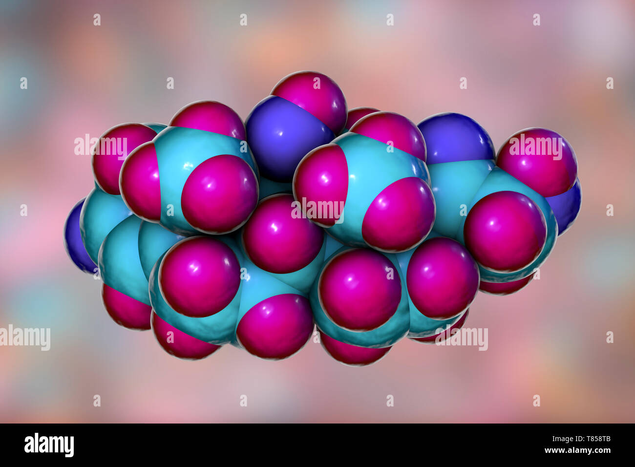 Cortisol, molecular model Stock Photo - Alamy