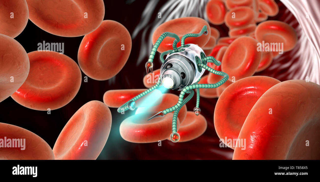 Medical nanorobot, illustration Stock Photo - Alamy