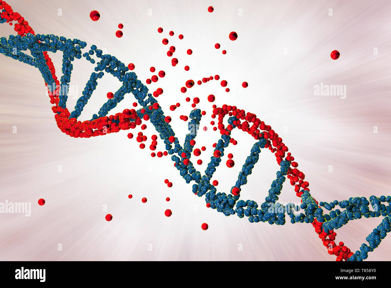 DNA damage, illustration Stock Photo - Alamy