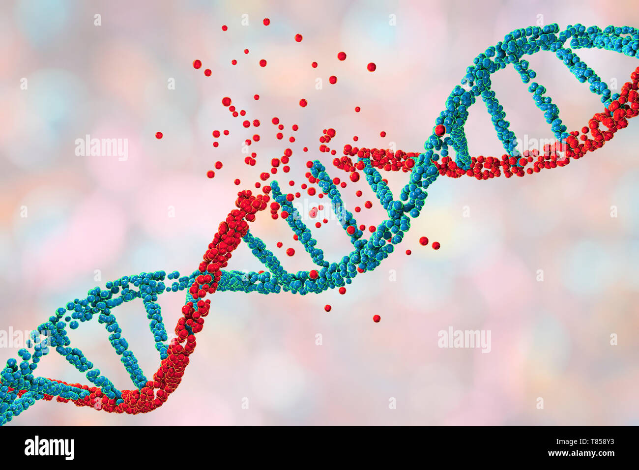 DNA damage, illustration Stock Photo - Alamy