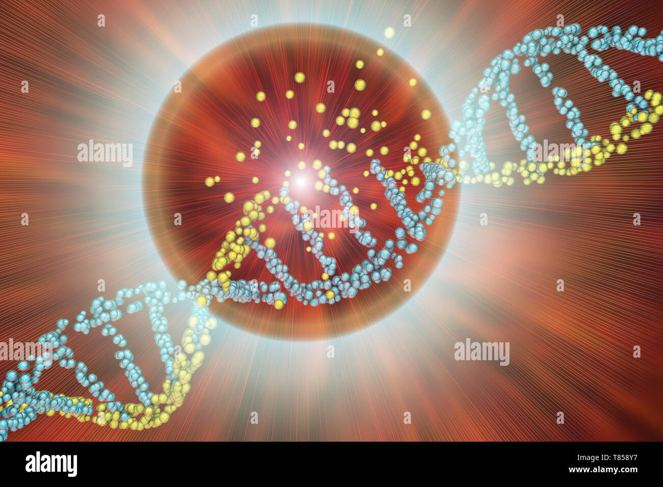 DNA damage, illustration Stock Photo - Alamy