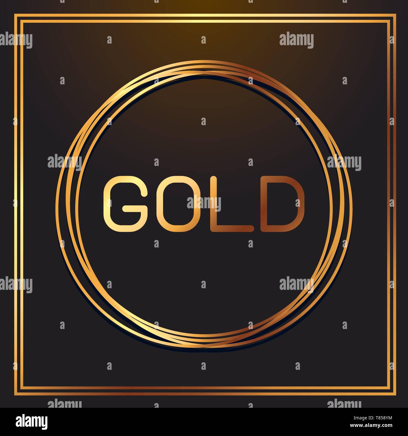 gold metallic font Stock Vector Image & Art - Alamy