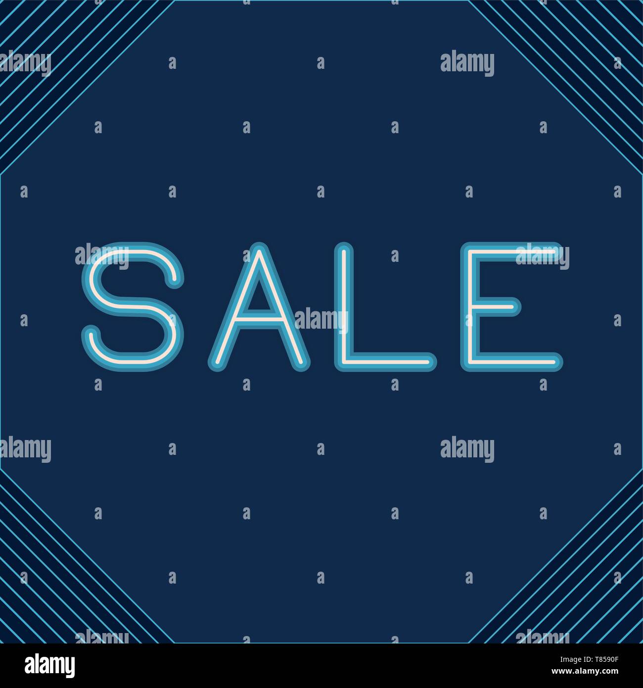 Sale neon advertising Stock Vector Image & Art - Alamy