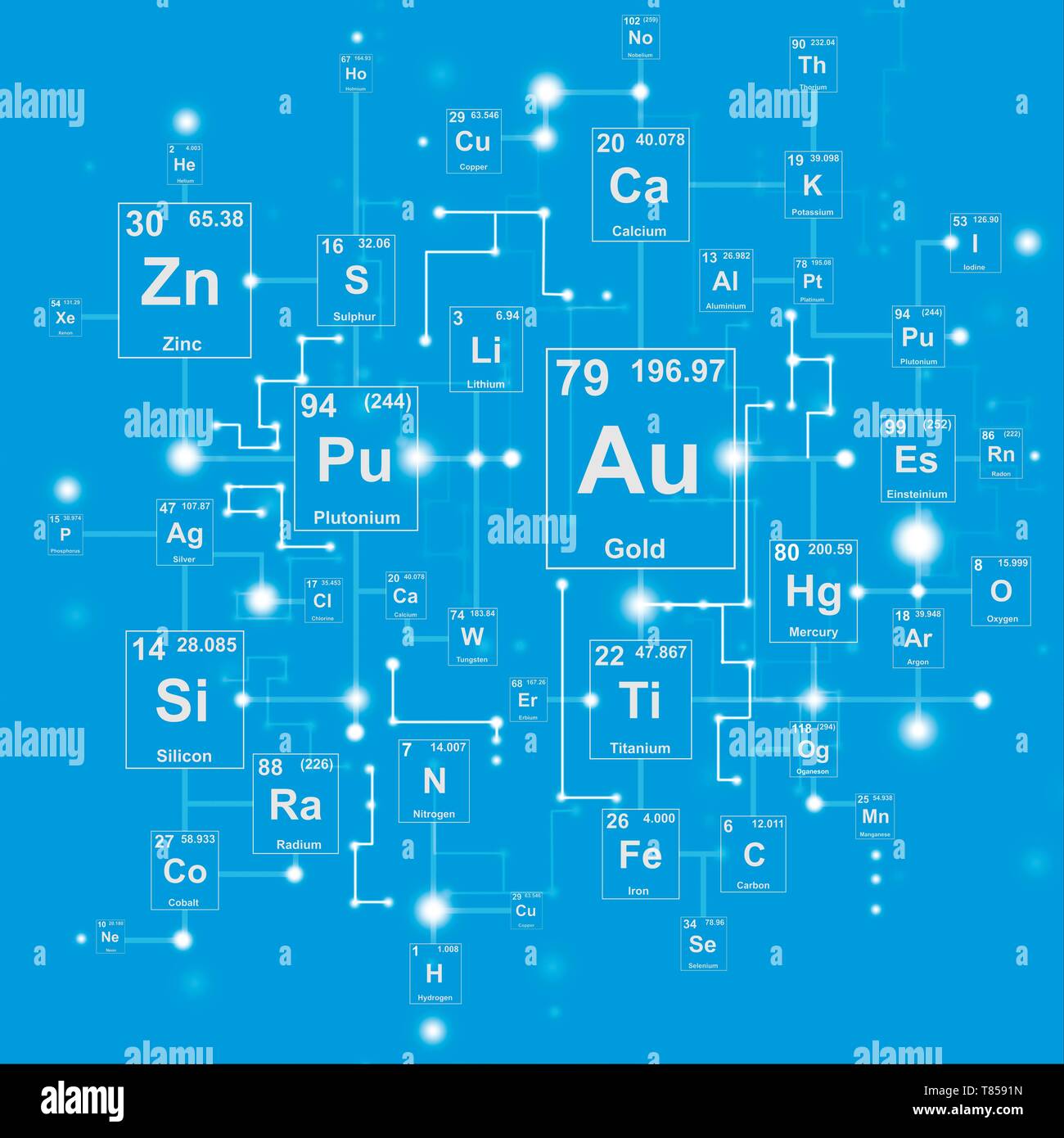 Periodic table, illustration Stock Photo - Alamy