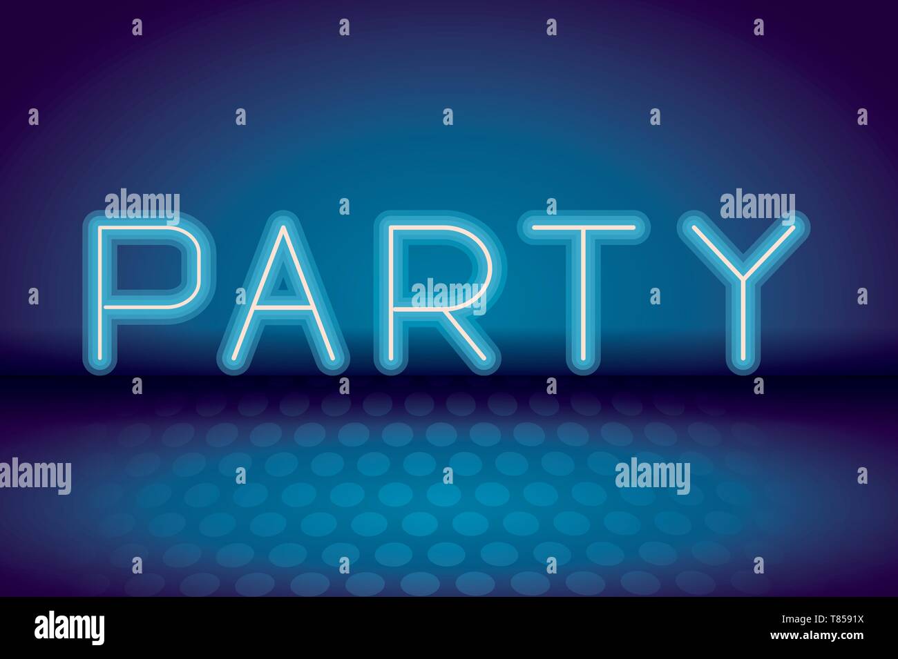 Party neon advertising Stock Vector Image & Art - Alamy