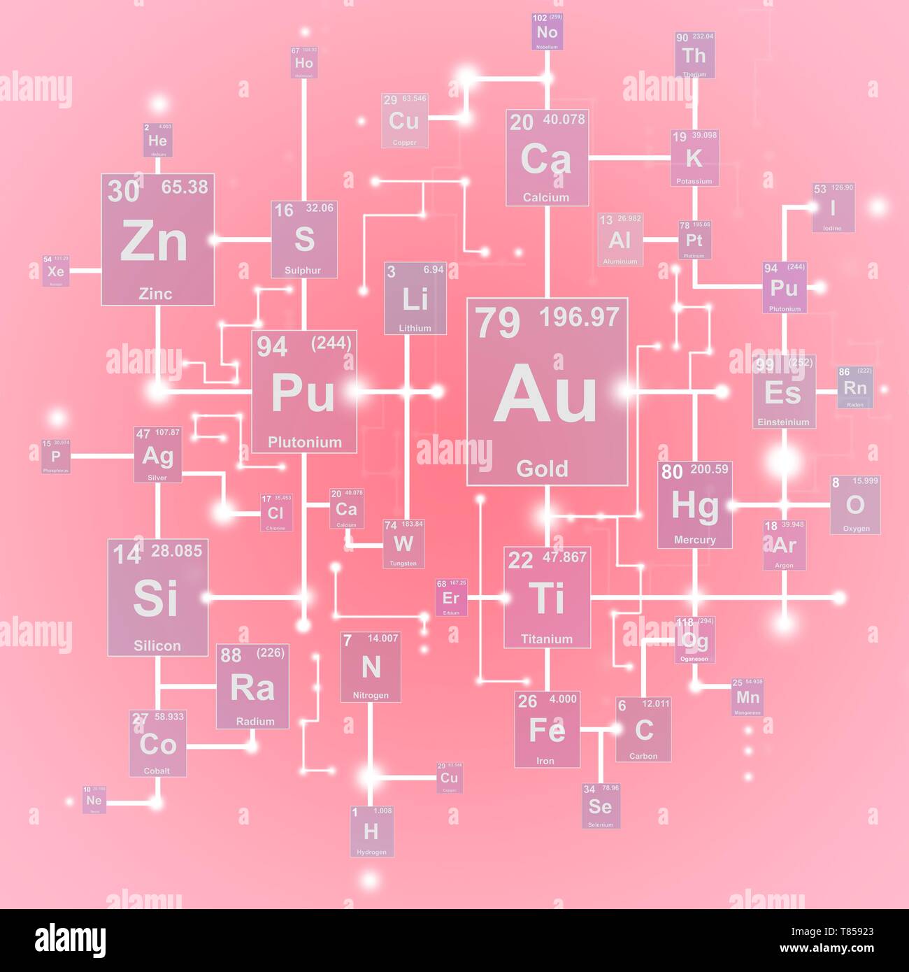 Periodic table, illustration Stock Photo - Alamy