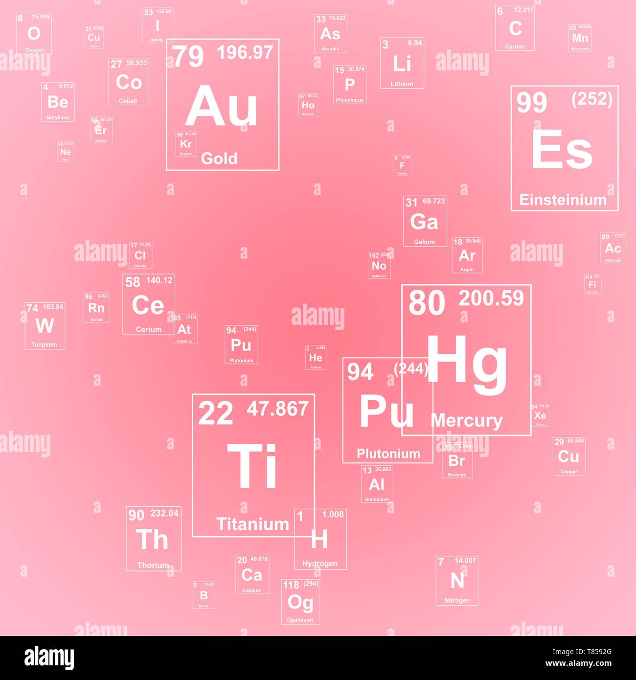 Periodic table, illustration Stock Photo - Alamy