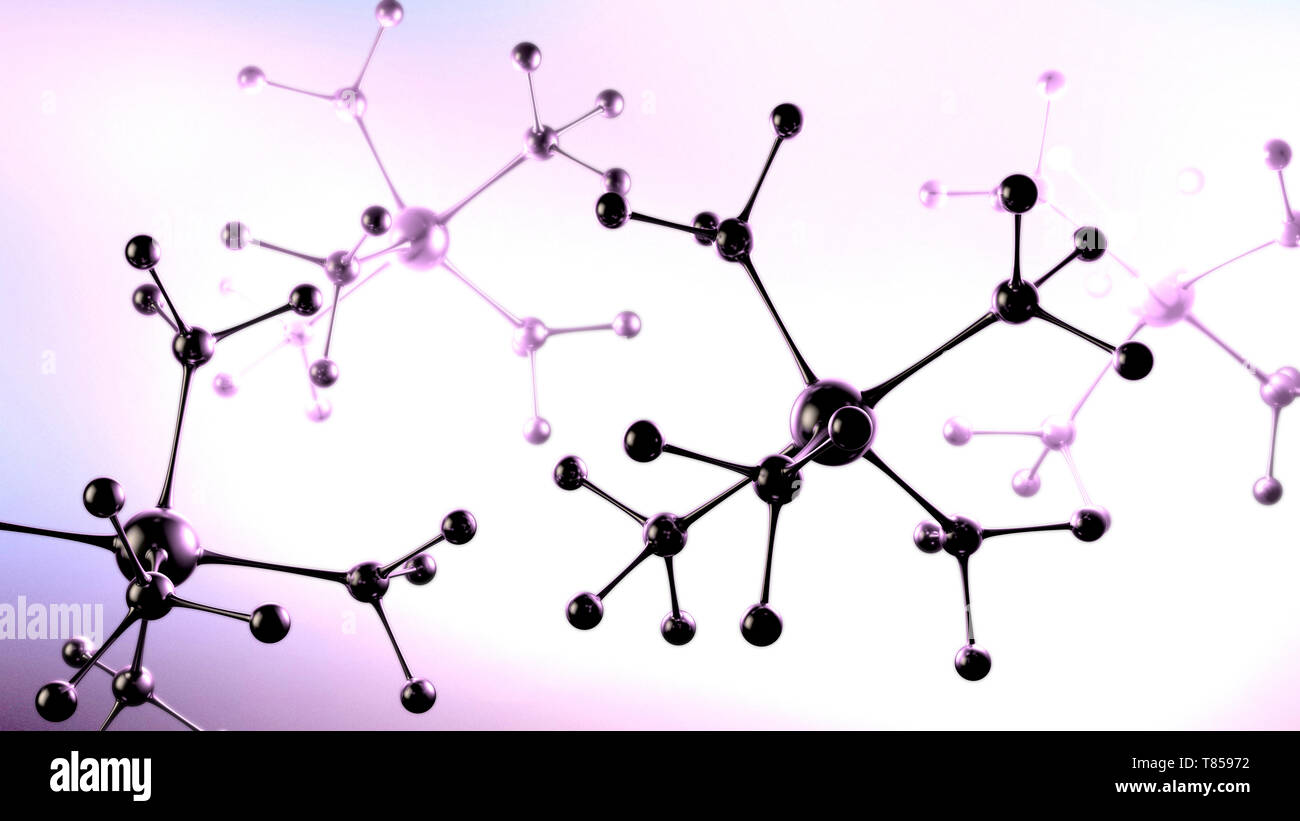 Abstract molecule, illustration Stock Photo - Alamy